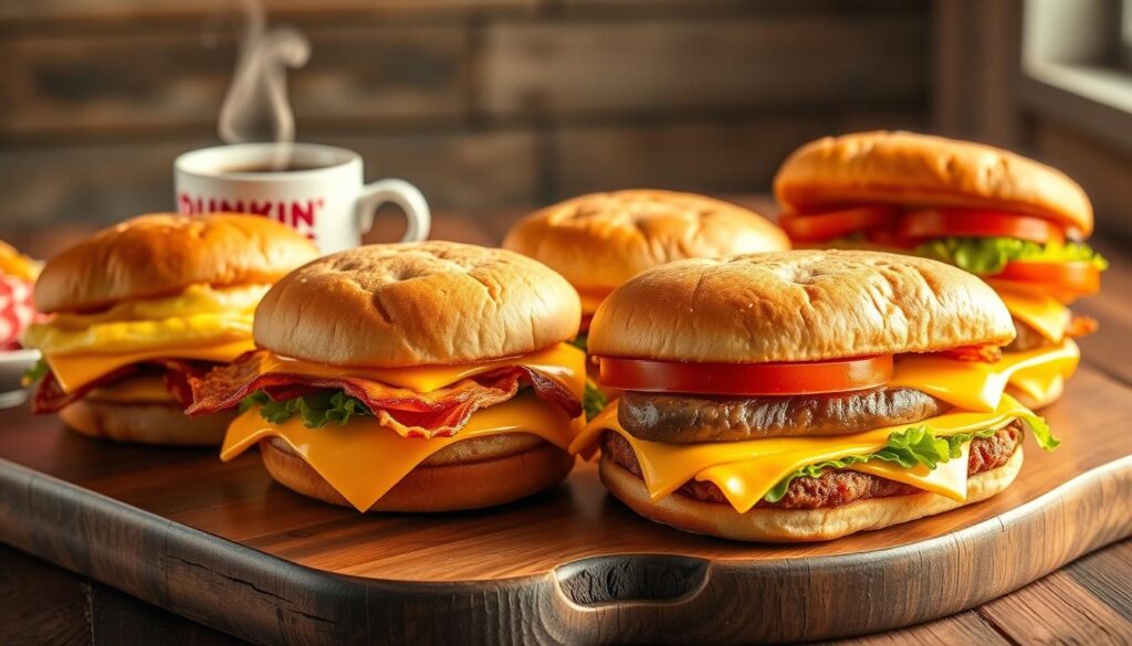 Dunkin Donuts Breakfast Sandwiches with Prices